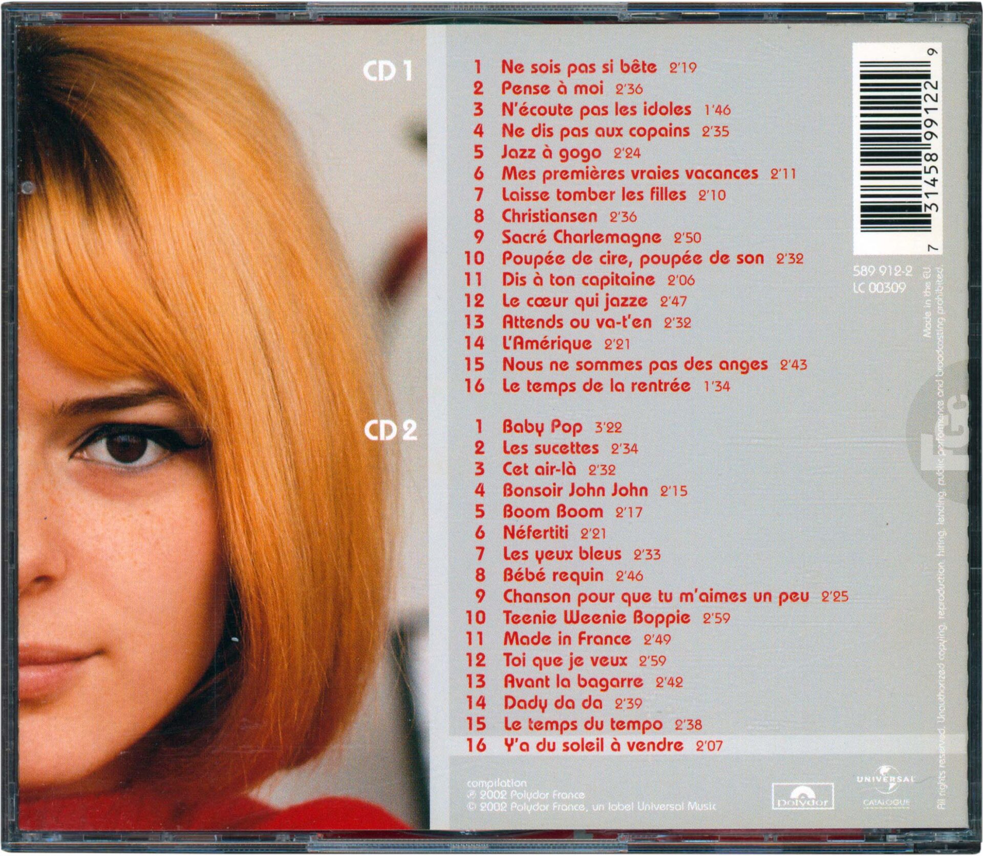 France Gall | Best of France Gall | CD 2002 | 32 titres